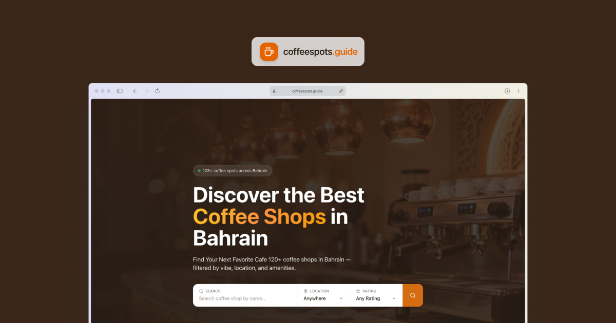 Best Coffee Shops in Bahrain 2025 | CoffeeSpots.guide